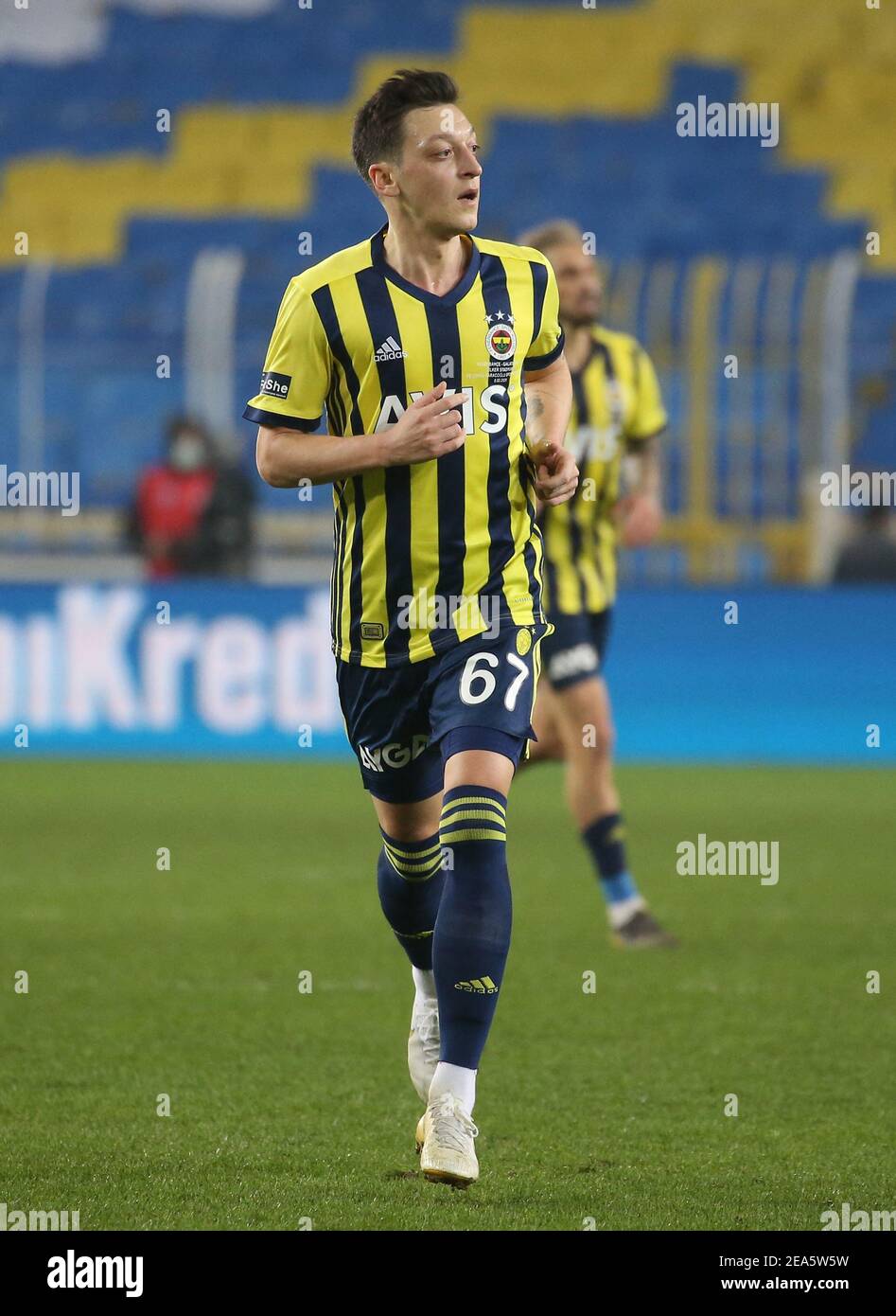 Fenerbahce’s Mesut Ozil, during Fenerbahce - Galatasaray Turkish Super ...