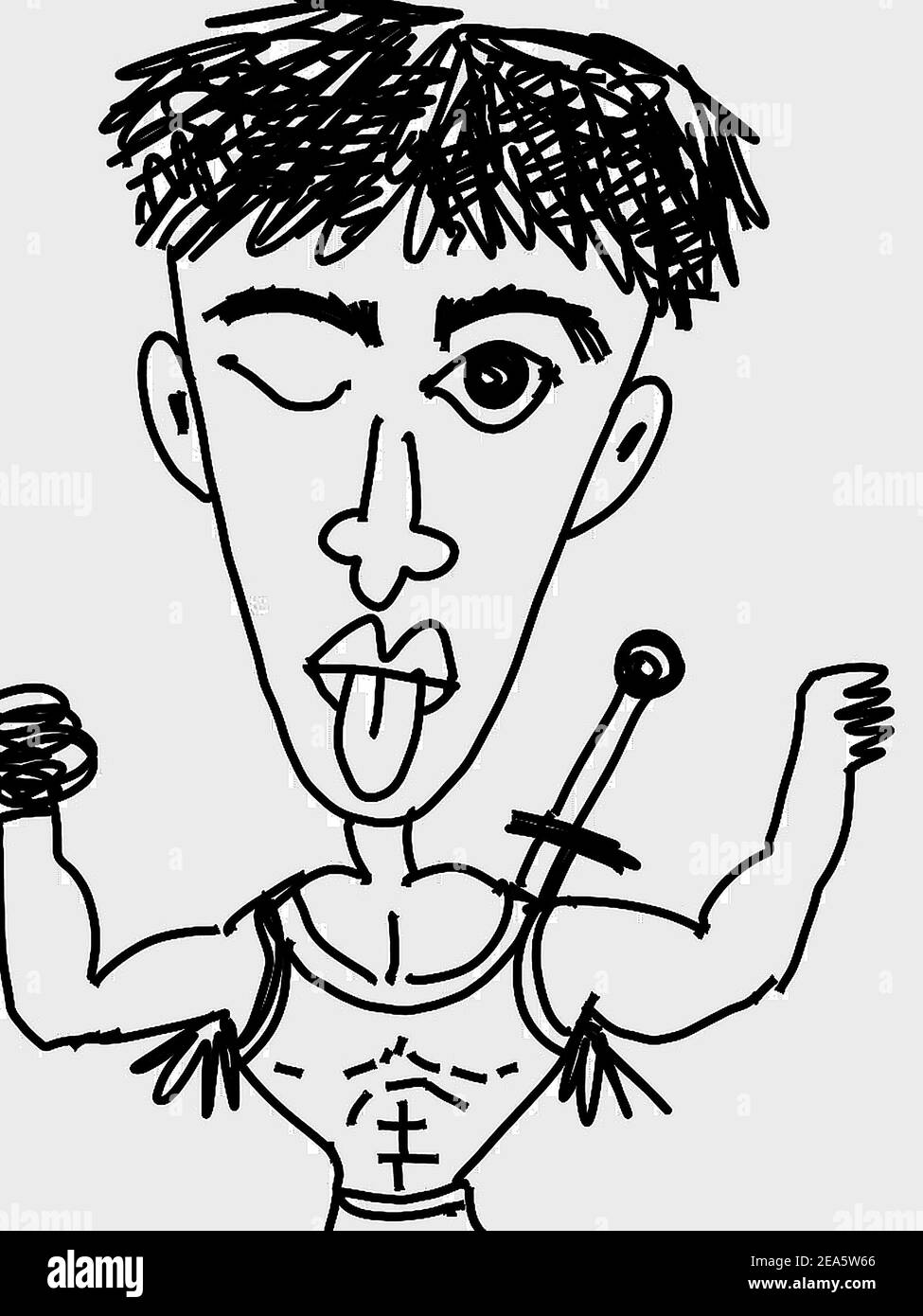 Funny hand drawing hi-res stock photography and images - Alamy