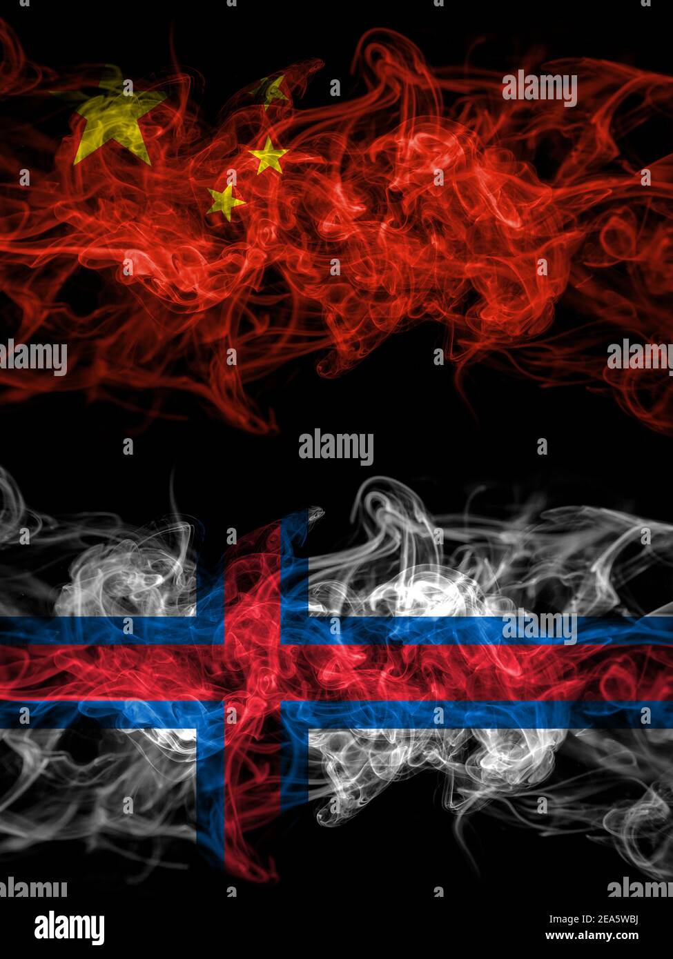 Waving faroese flag hi-res stock photography and images - Alamy