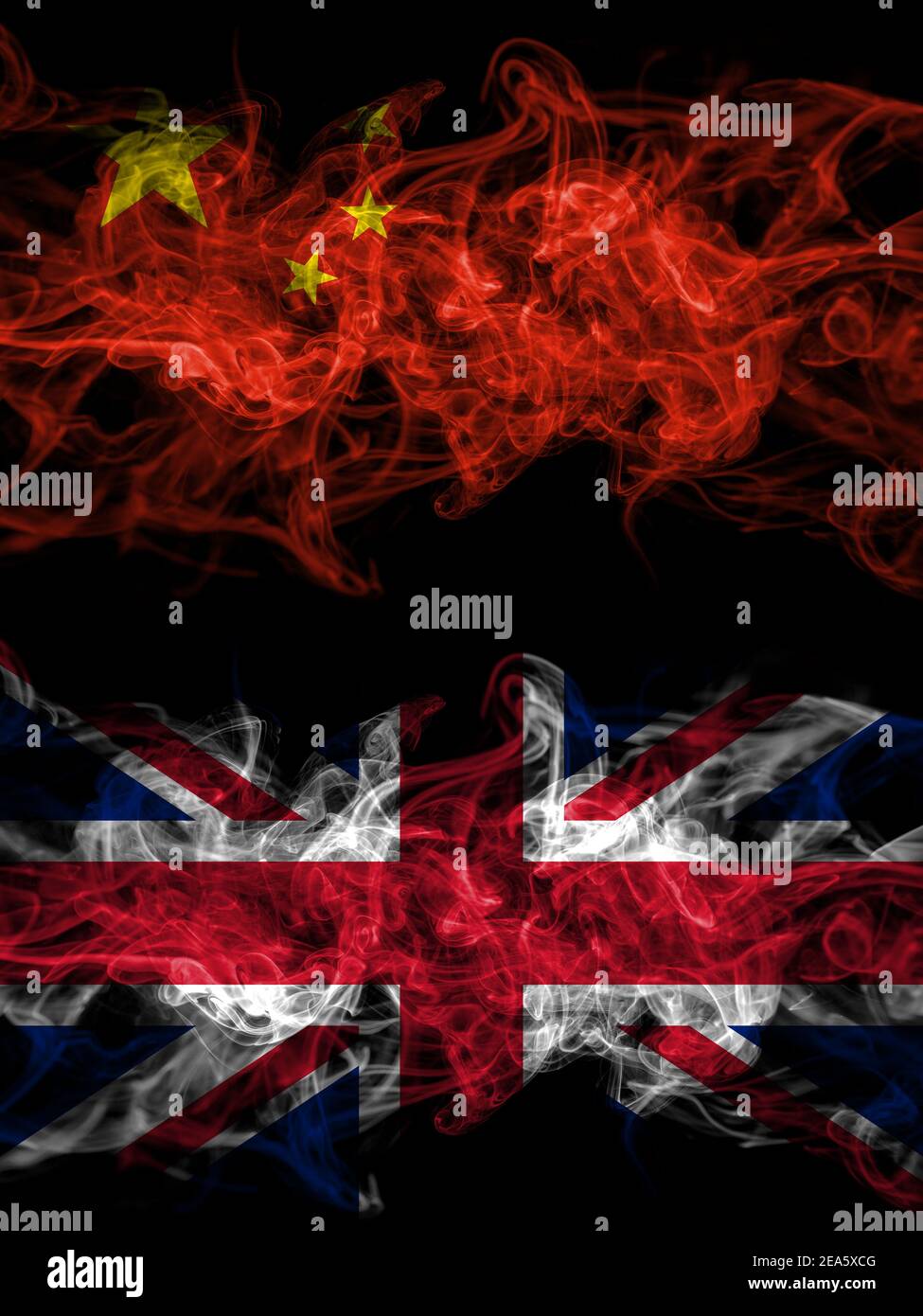 China, Chinese vs United Kingdom, Great Britain, British smoky mystic ...