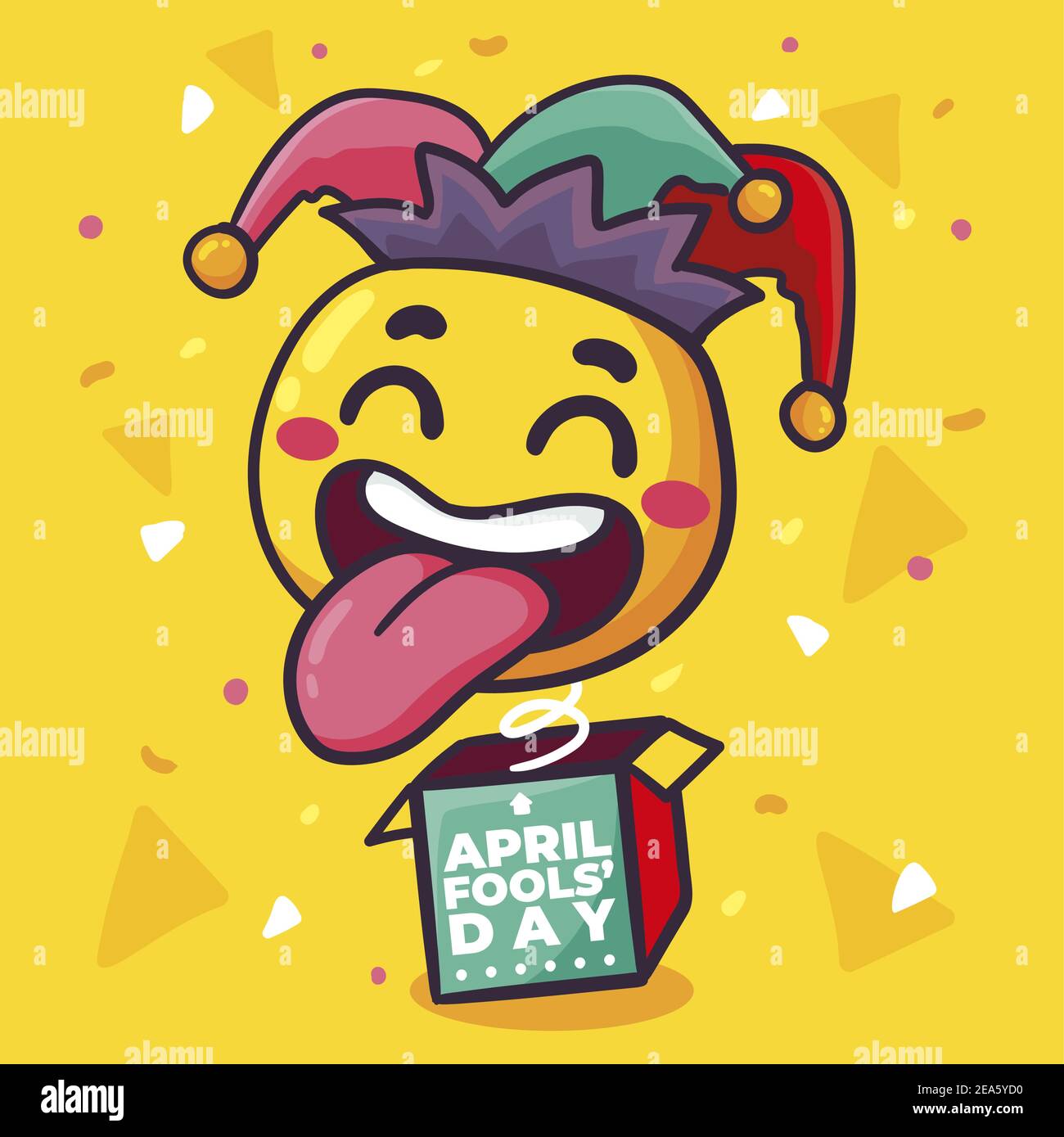 Hand drawn buffoon april fools day Vector illustration Stock Vector ...