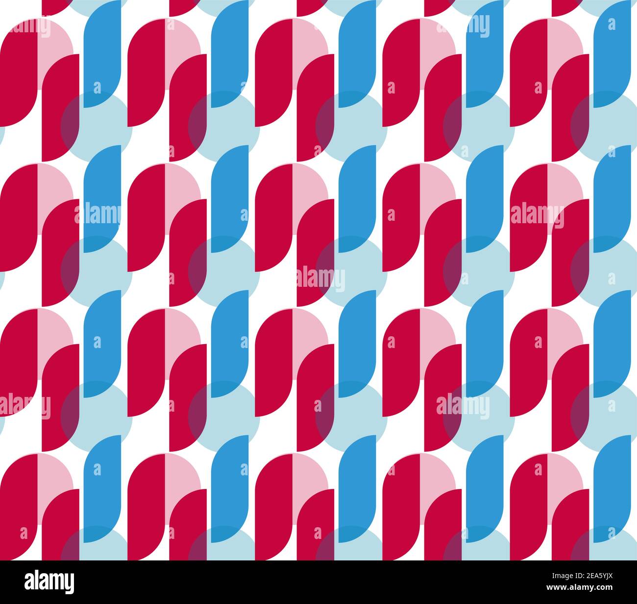 Abstract colourful seamless patten with shapes on a white background ...