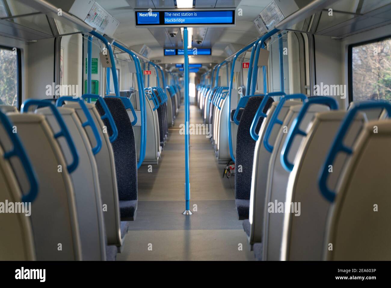 Empty southern rail train hi-res stock photography and images - Alamy