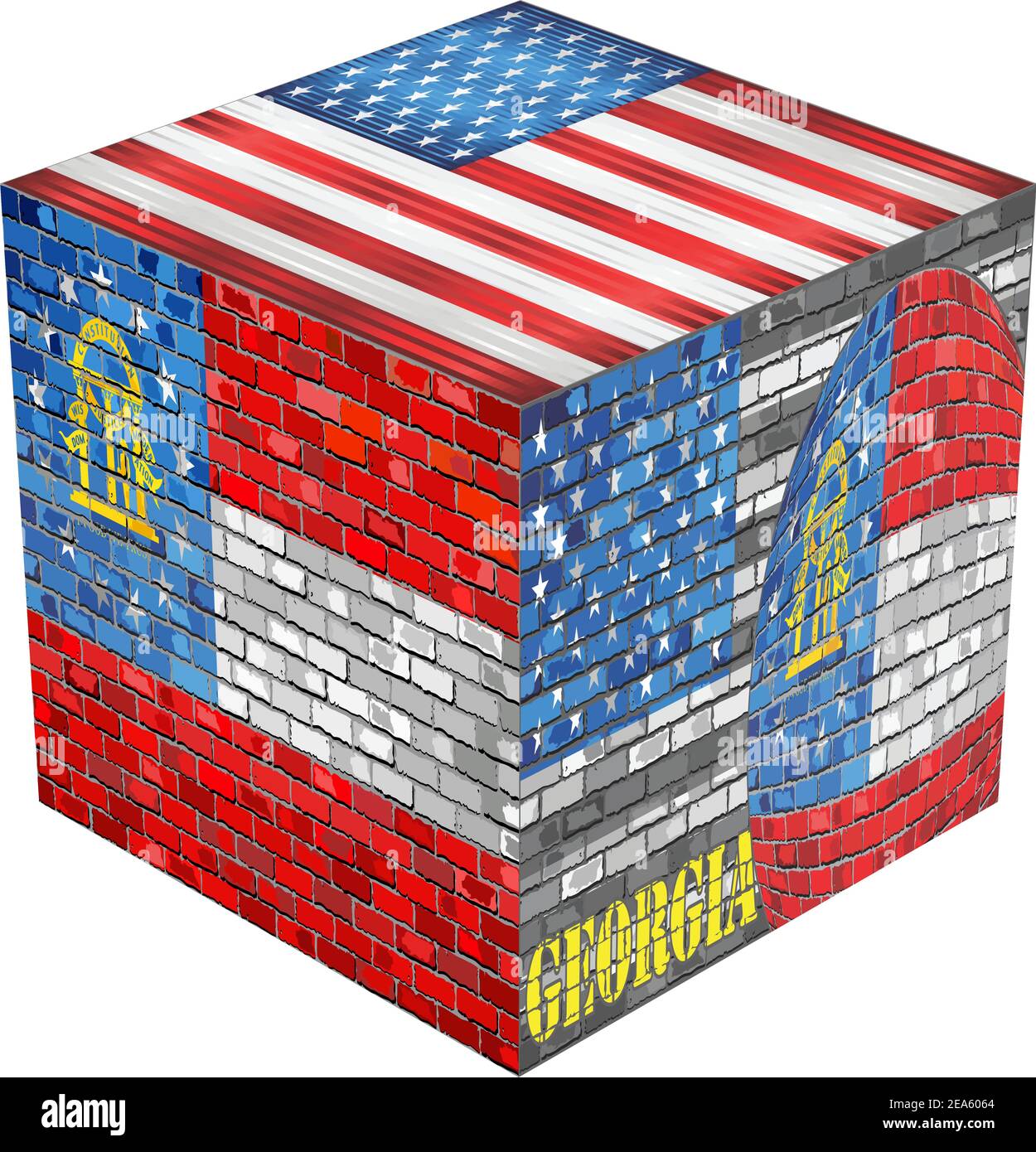 Georgia bricks Stock Vector Images - Alamy