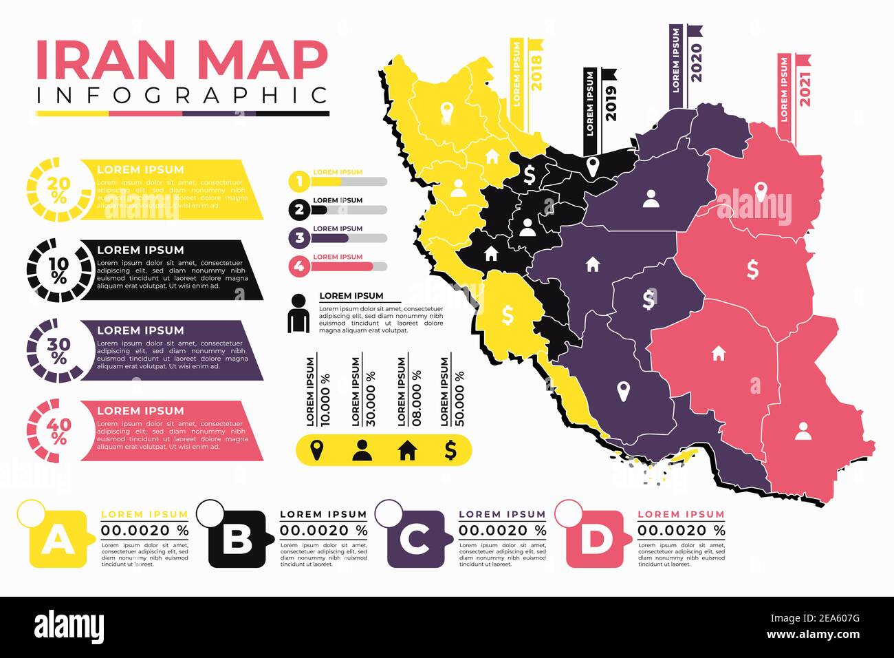 Iran map infographics Vector illustration Stock Vector Image & Art - Alamy
