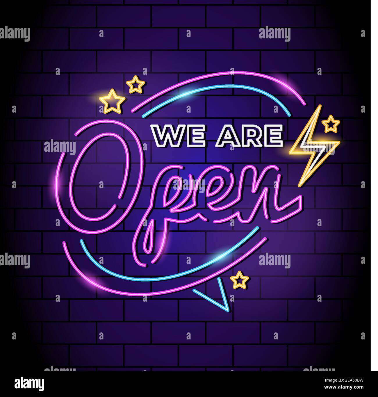 Illuminated store front Stock Vector Images - Alamy