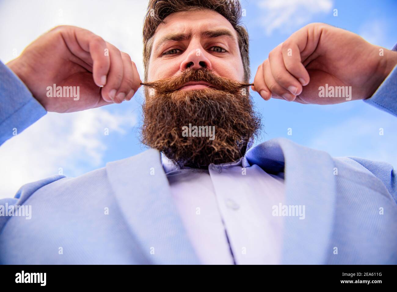 Hipster handsome attractive guy close up. Expert tips for growing and ...