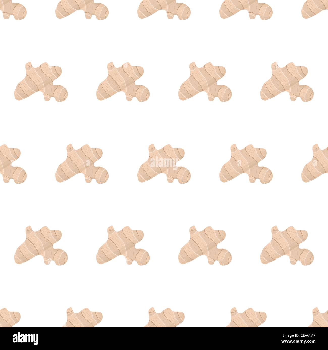 Cartoon ginger seamless pattern for print design. Healthy food ...