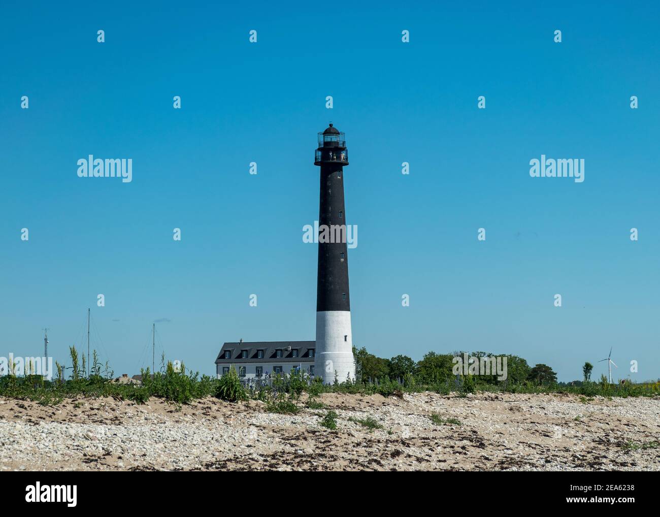 beautiful sightseeing of Saaremaa island in sunny clear day . Sorve ...
