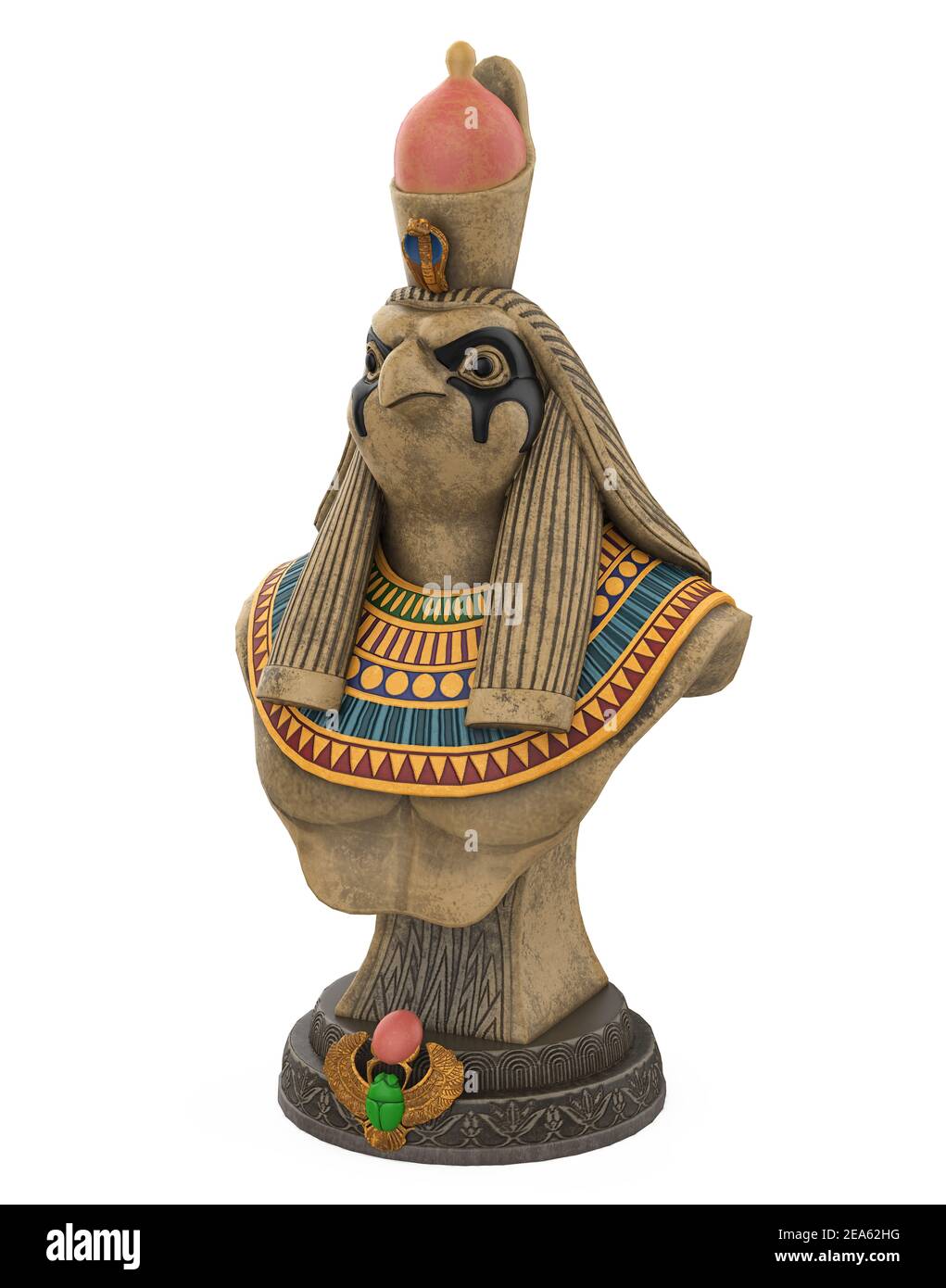Egyptian God Horus Statue Isolated Stock Photo - Alamy