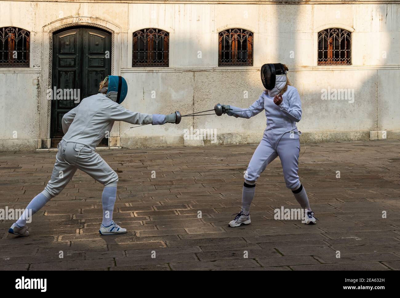 Fencing Practice High Resolution Stock Photography and Images - Alamy