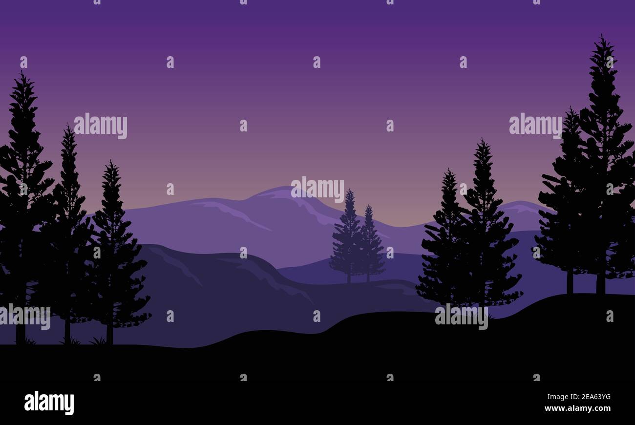 Soothing sunset Stock Vector Images - Alamy