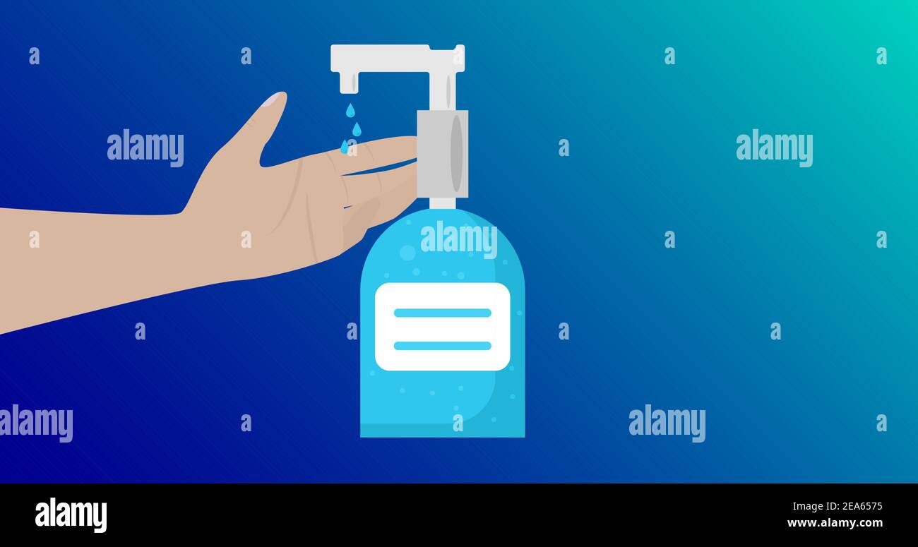 Hygiene rules blue banner vector illustration Stock Vector Image & Art ...