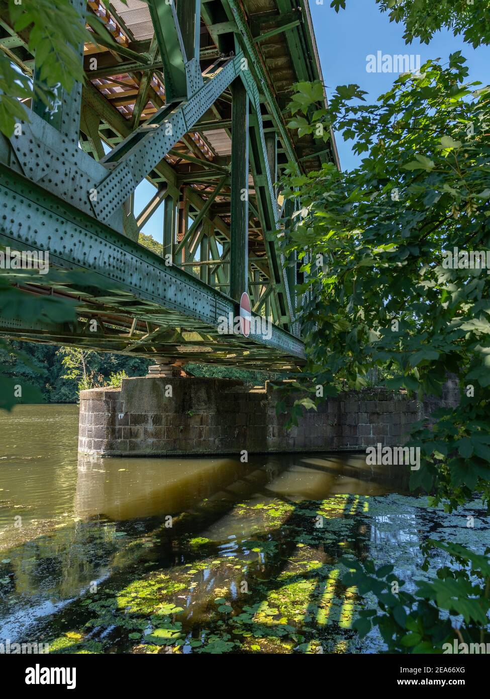 Arch bridge over canal trees in city arch bridge hi-res stock ...