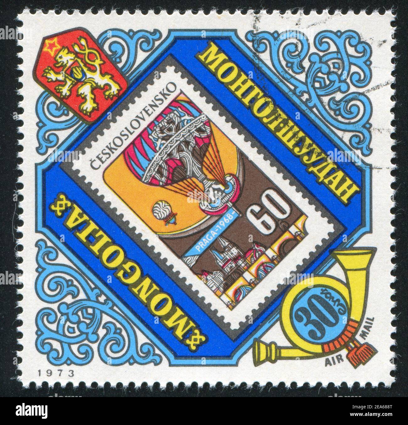 Czechoslovakia circa 1973 postage stamp hi-res stock photography and ...