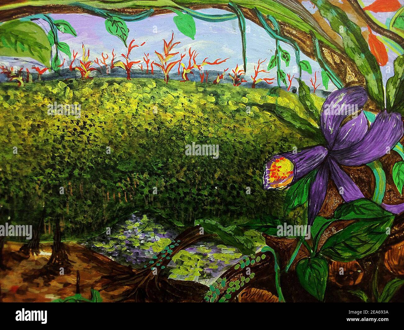 Beautiful nature painting hi-res stock photography and images - Alamy