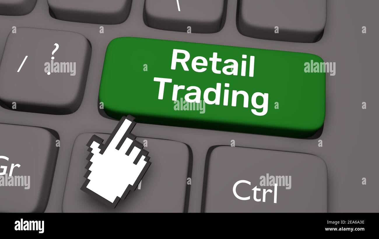 3d render illustration of retail trading concept Stock Photo - Alamy