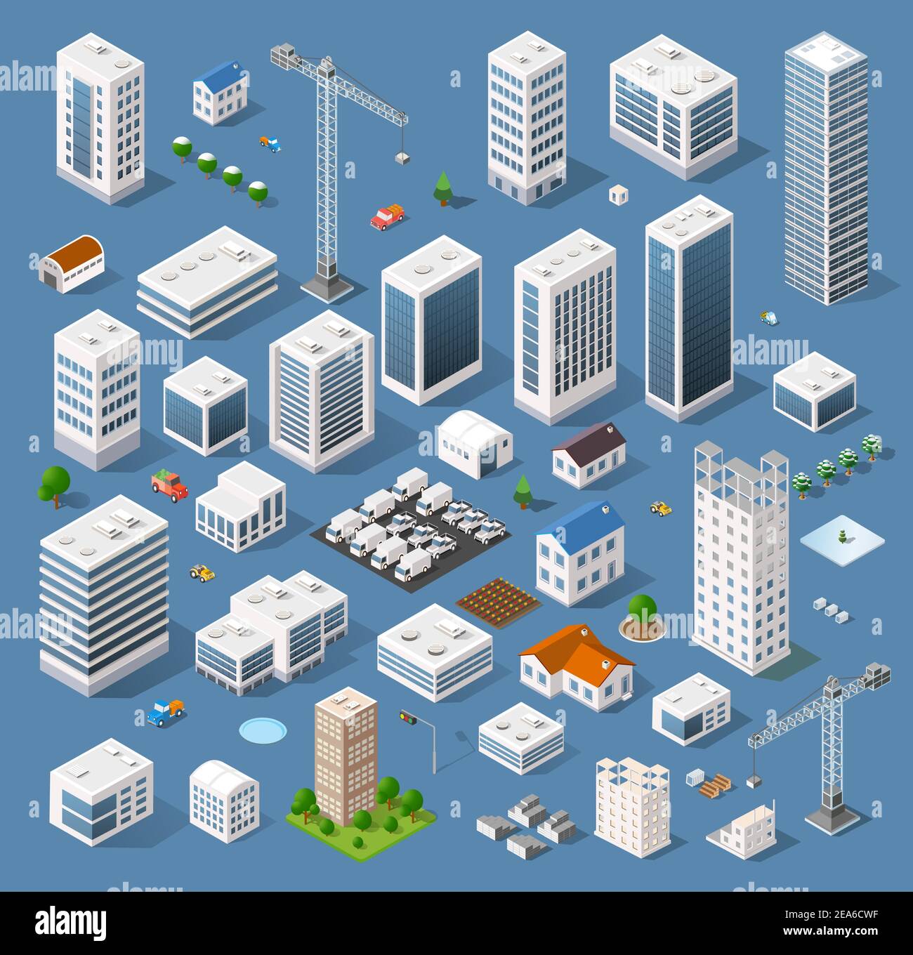 Industrial based on isometric projection Stock Vector Image & Art - Alamy