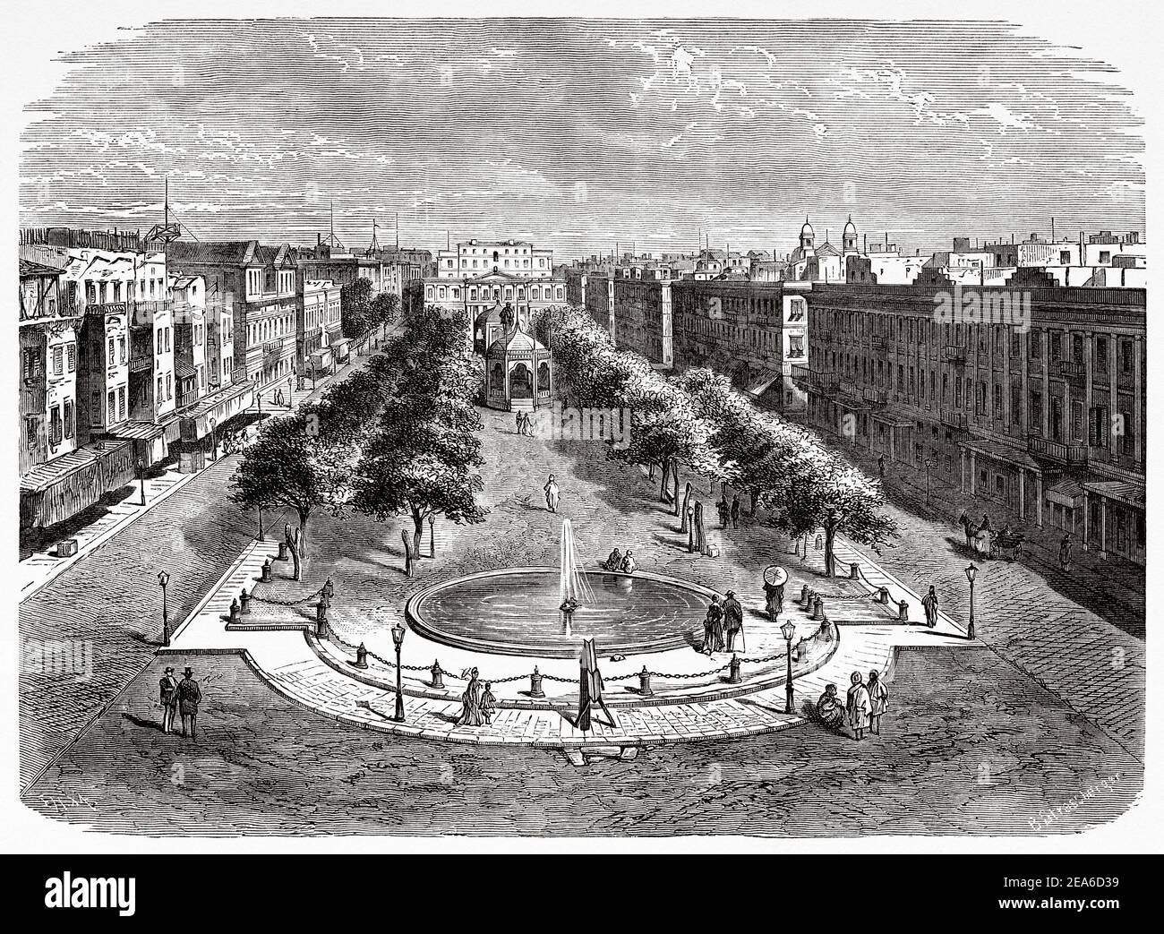 Tahrir Square. Mohammed Ali Square and Place des Consuls, Alexandria ...