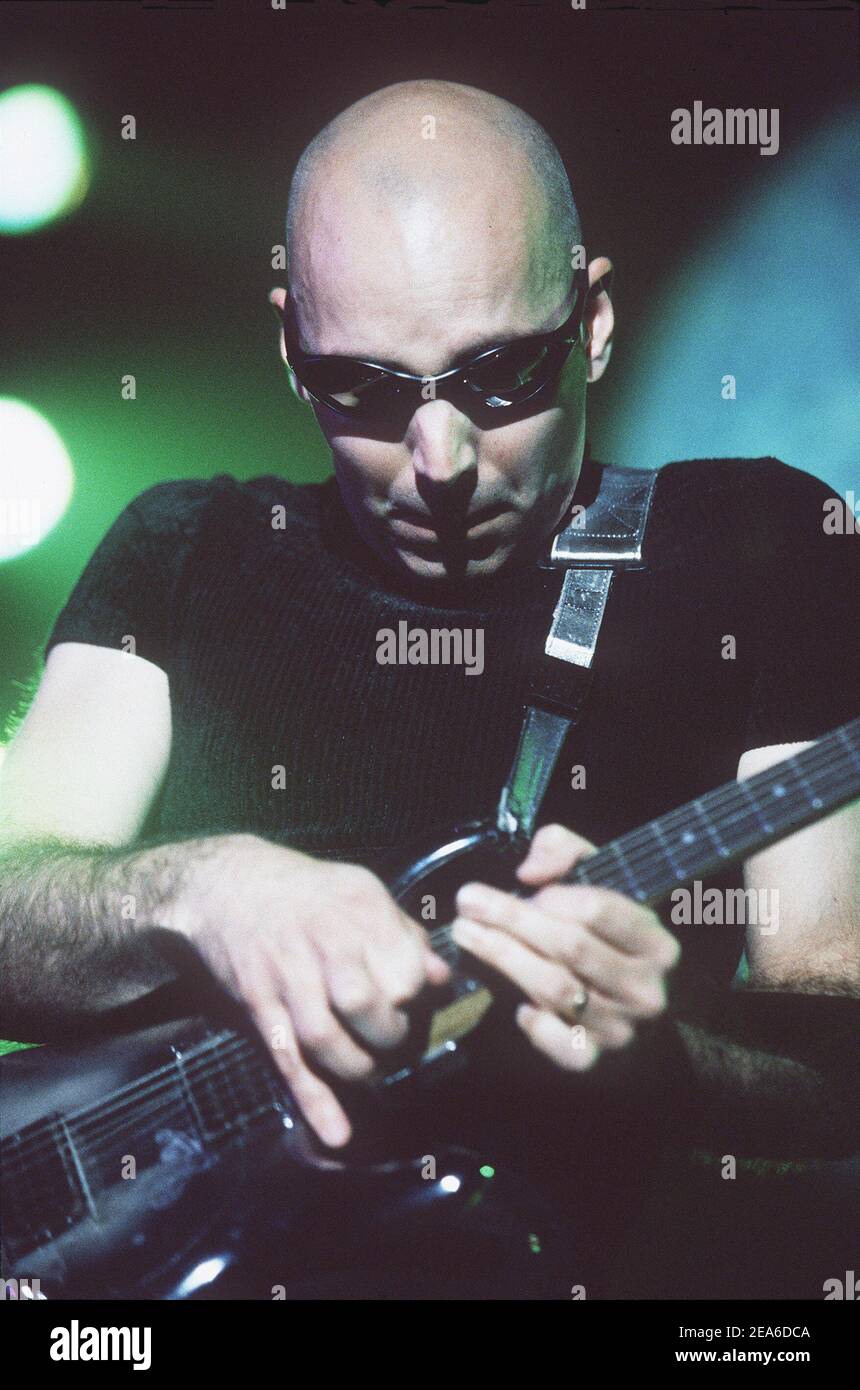 Joe Satriani on stage during his G3 Concert held at the Birmingham NEC ...