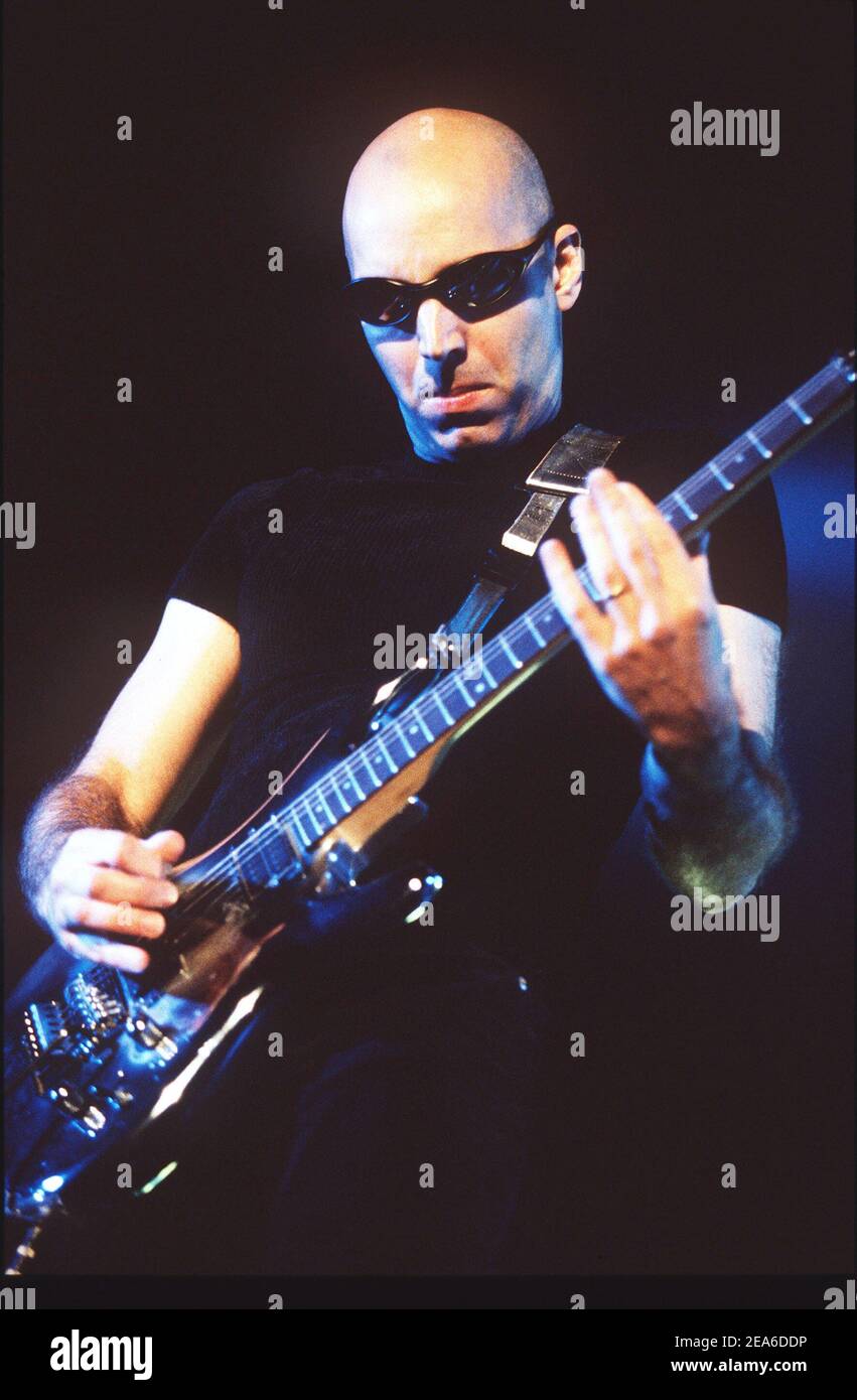 Joe Satriani on stage during his G3 Concert held at the Birmingham NEC ...