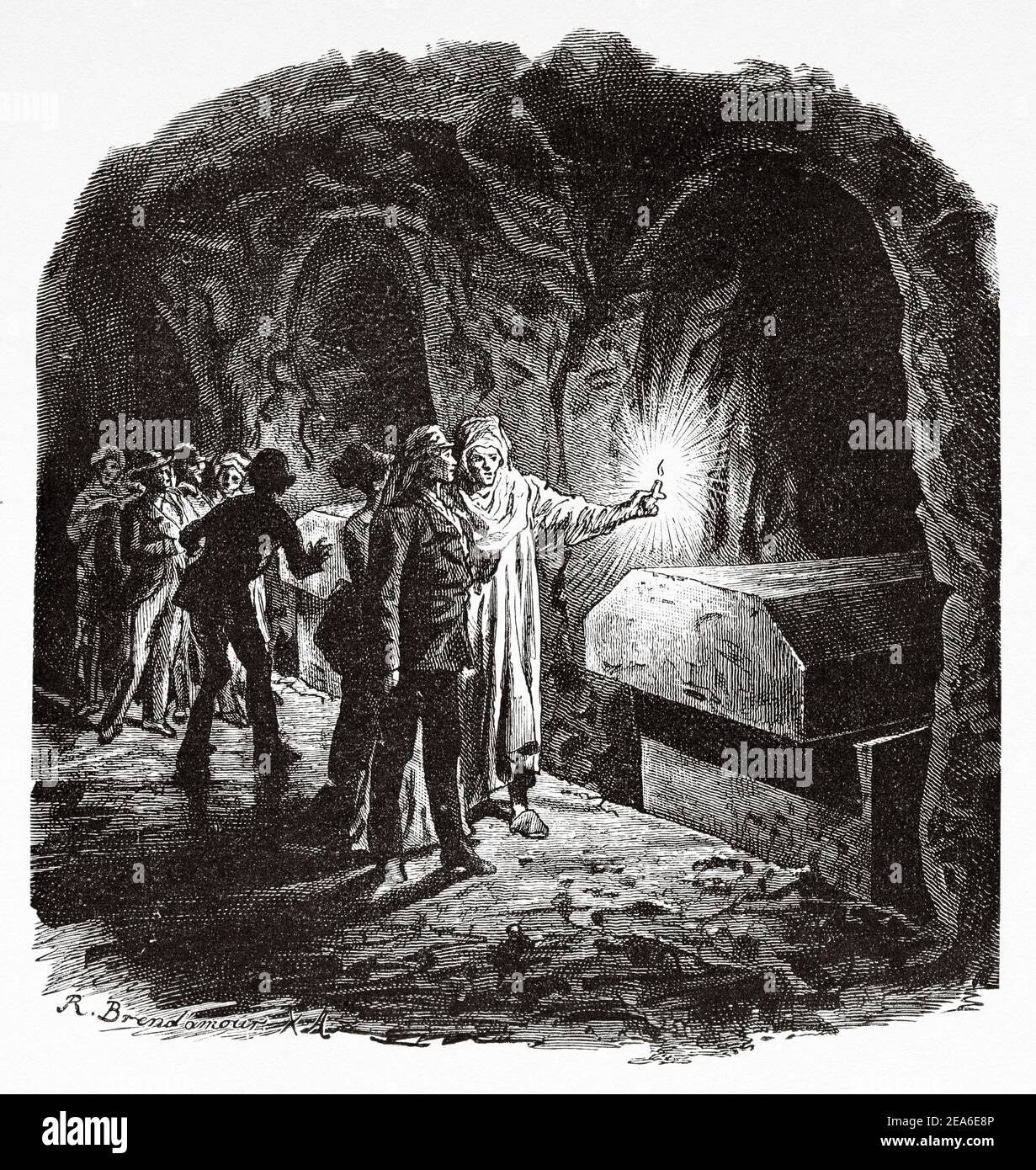 Apis bull tombs. The Serapeum of Saqqara is a serapeum located north ...