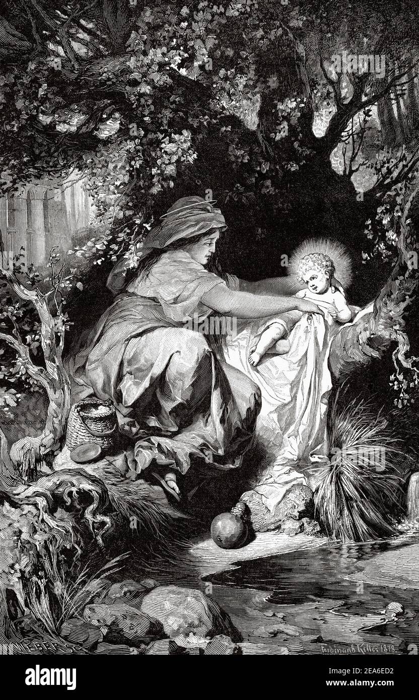 The flight into Egypt Gospel of Matthew (2, 13-159) Rest on the Flight ...