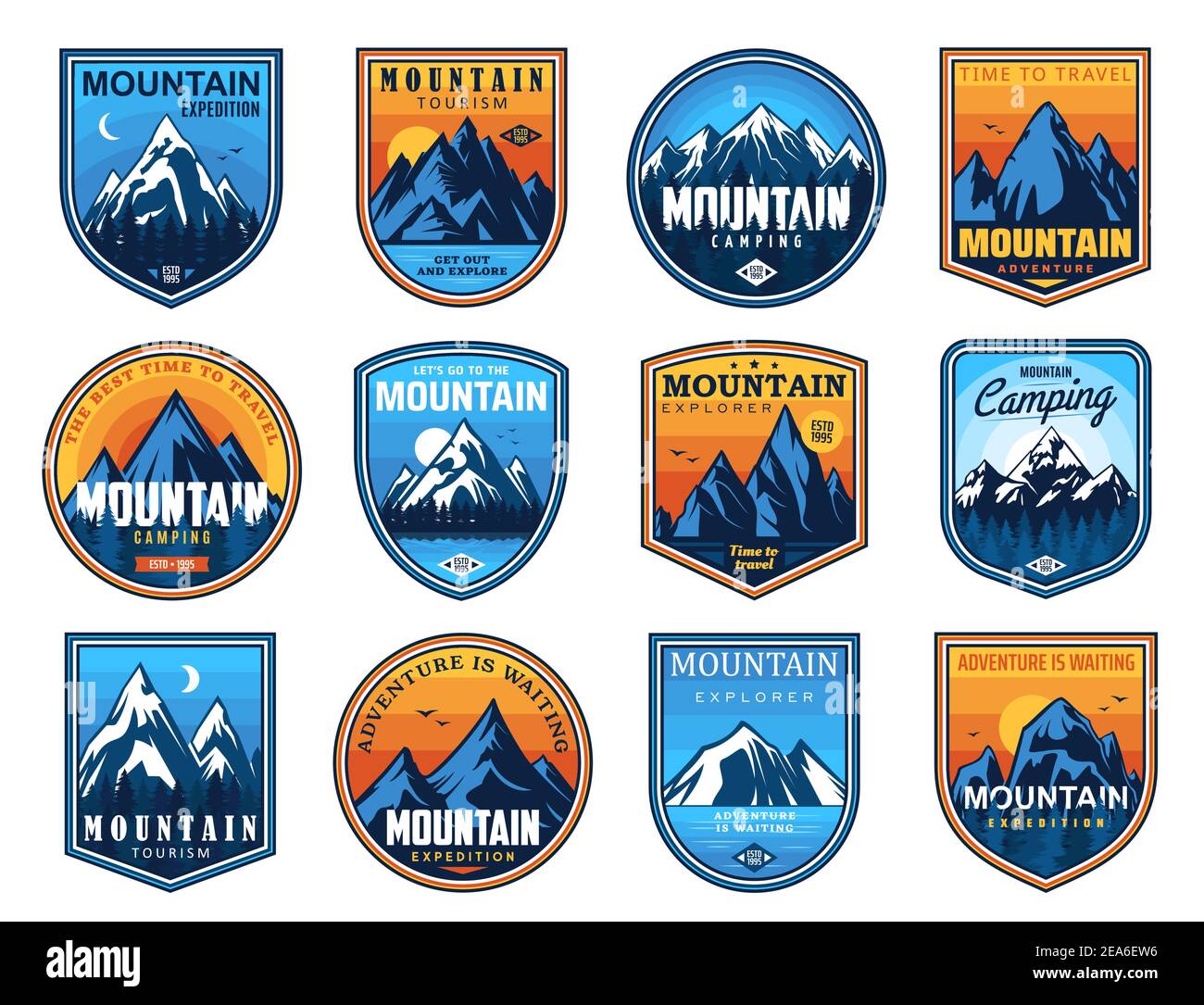 Crest of peaks Cut Out Stock Images & Pictures - Alamy