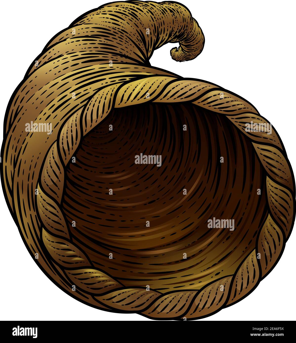 Cornucopia empty Stock Vector Images - Alamy