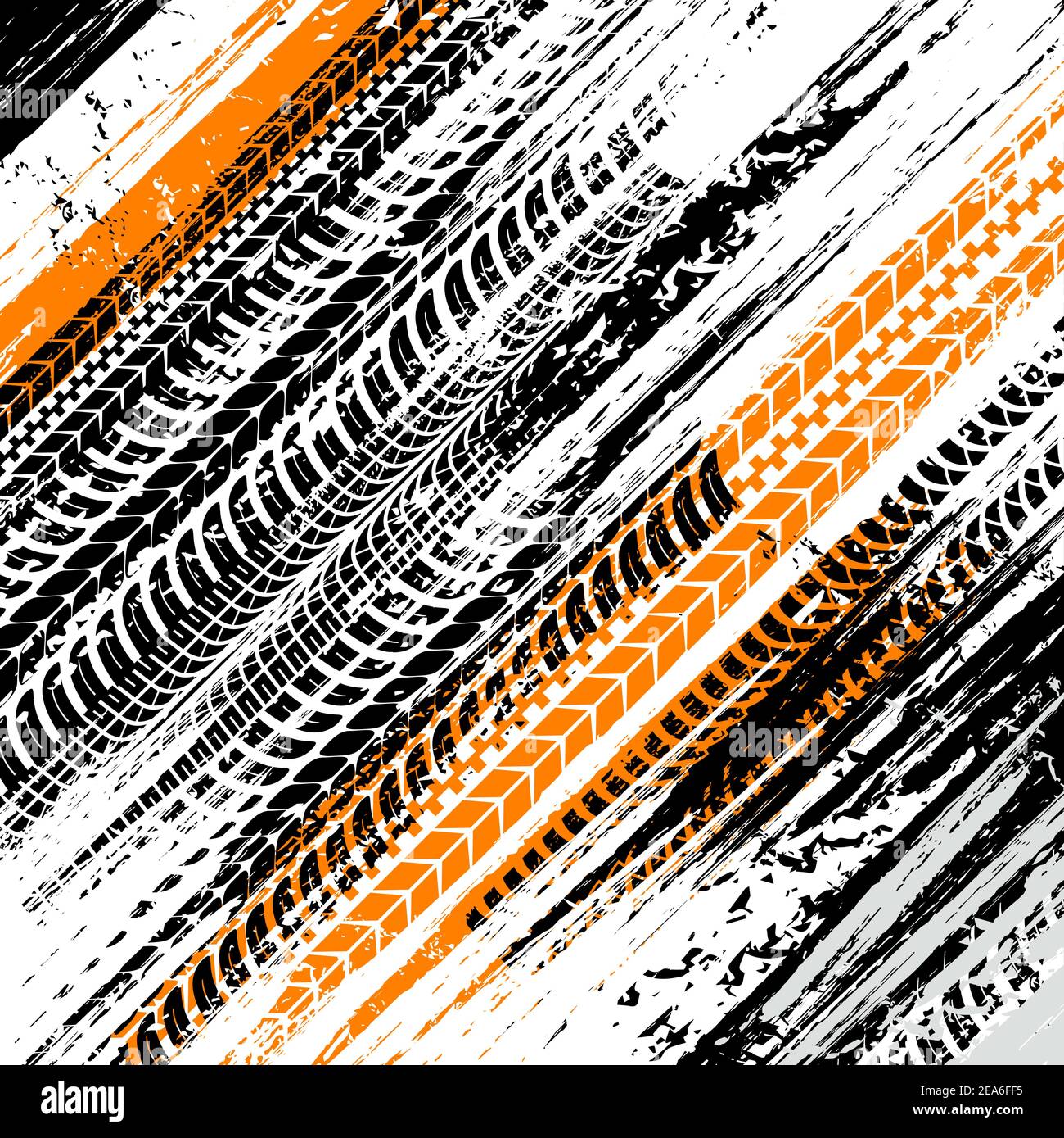 Offroad grunge tyre prints, vector abstract background with grungy ...