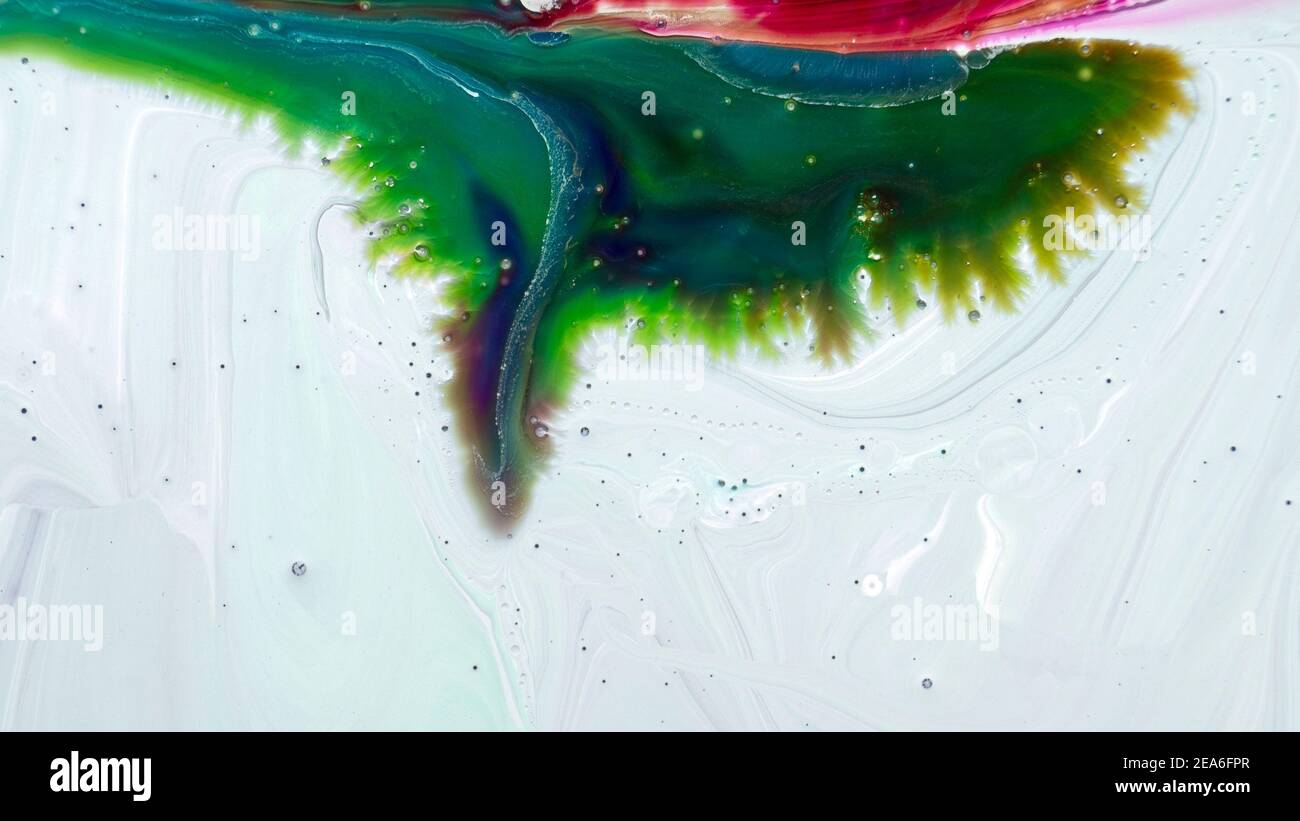 The colors of the aqueous ink are translucent. Abstract multicolored ...
