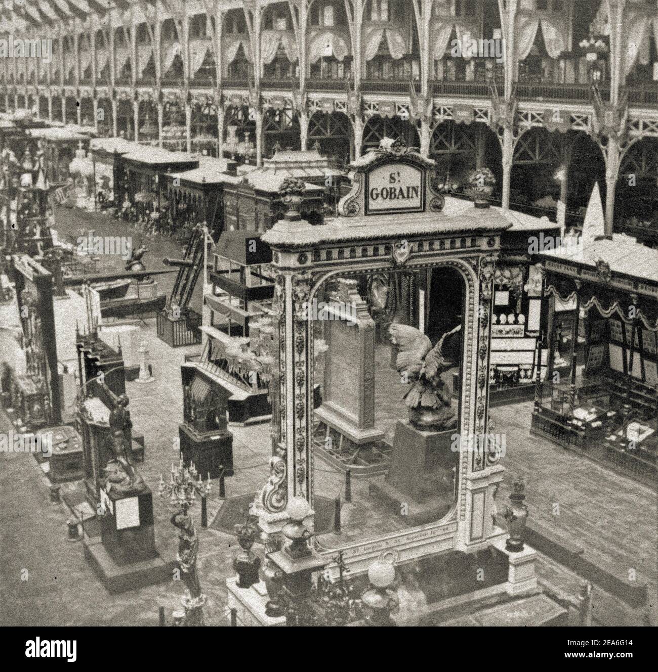 Retro photo of Paris. Palace of Industry Built for the Universal ...