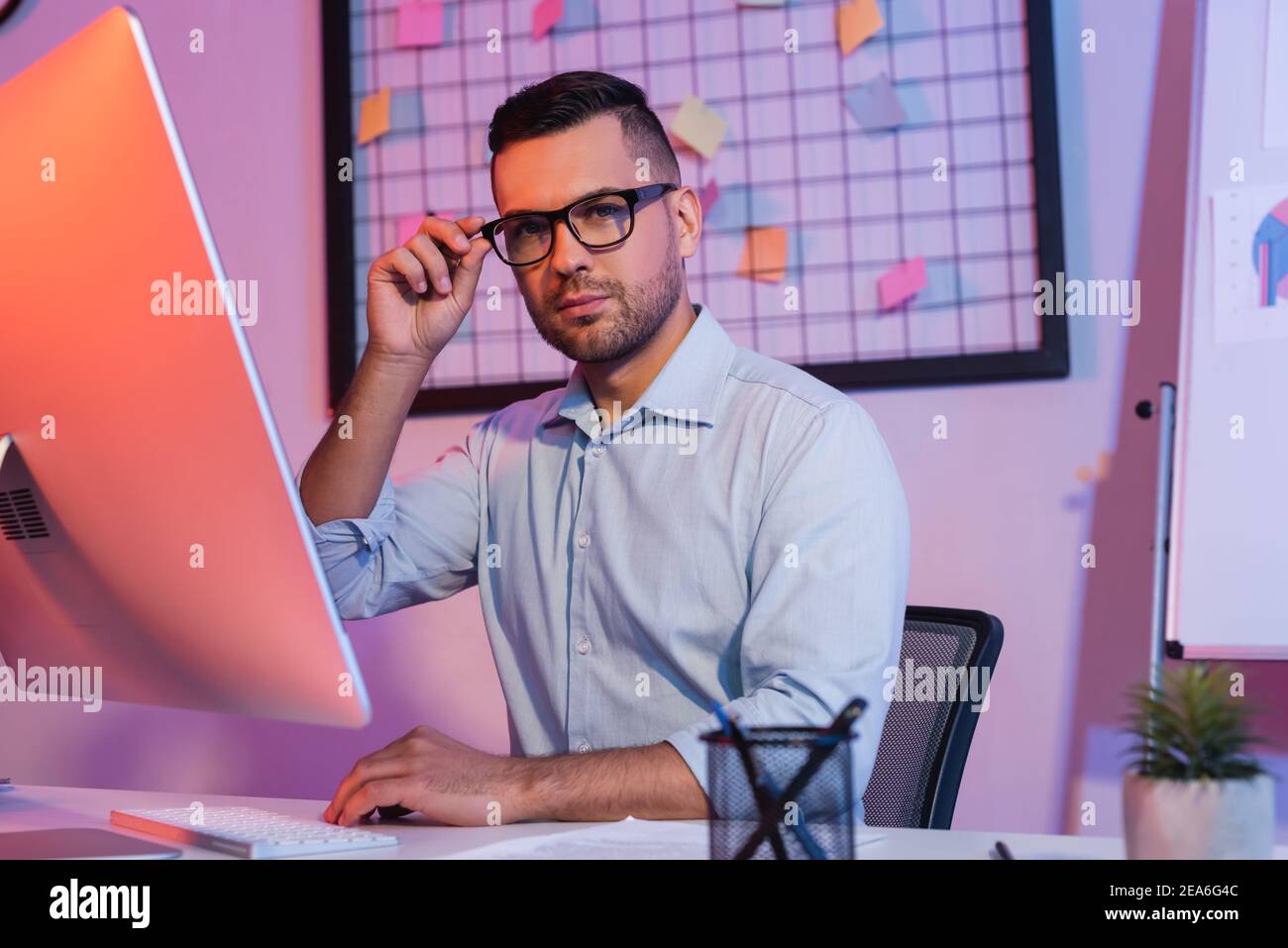 Computer keyboard with monitor hi-res stock photography and images - Alamy