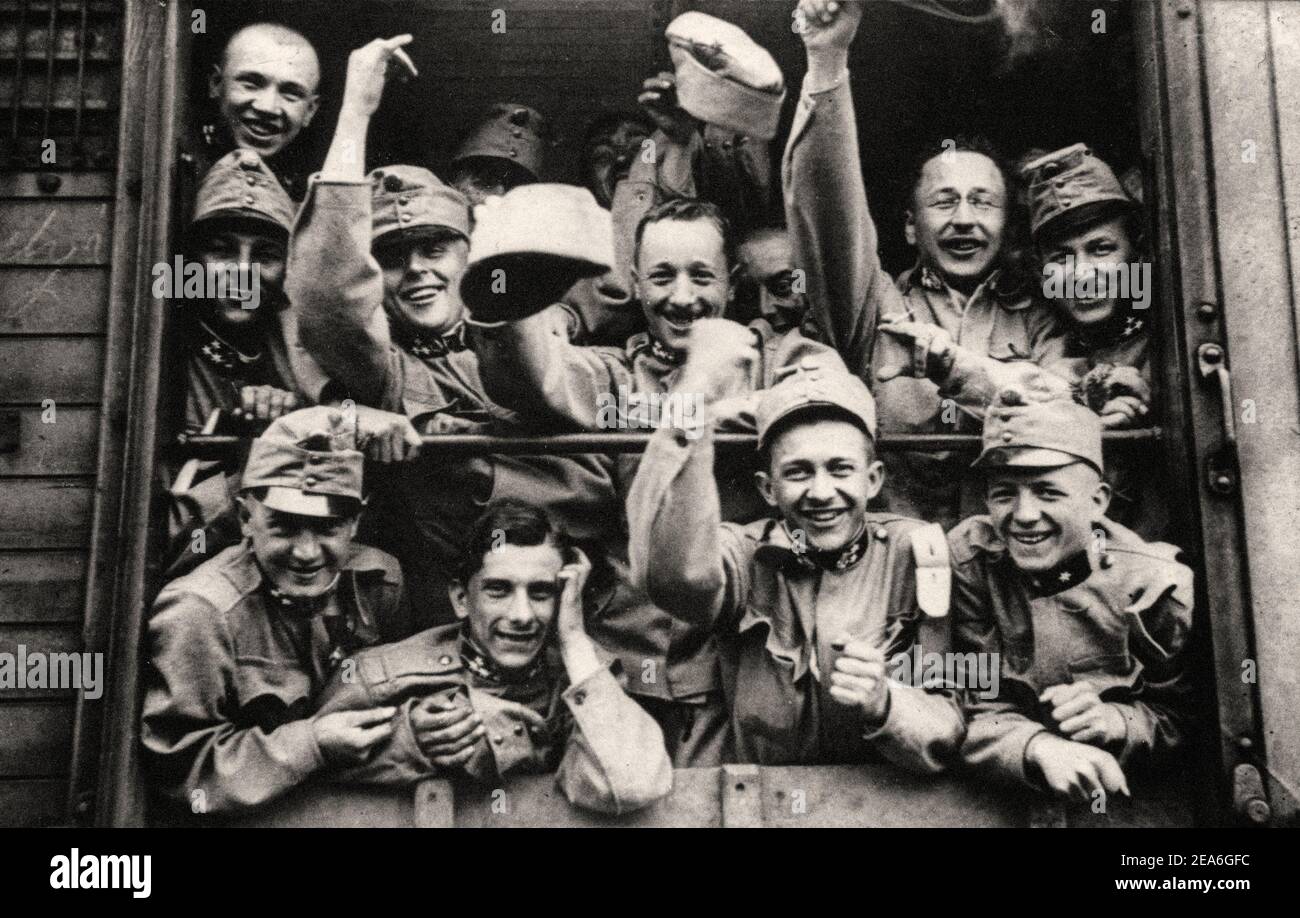 Austrian Soldiers First World War Front High Resolution Stock ...