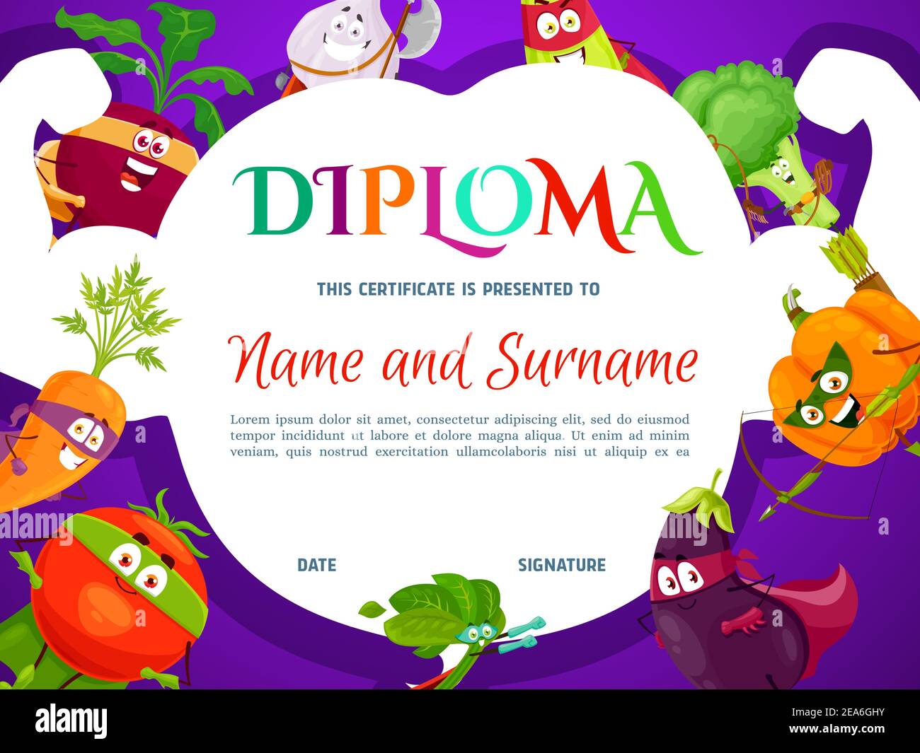 Superhero Training Certificate Template