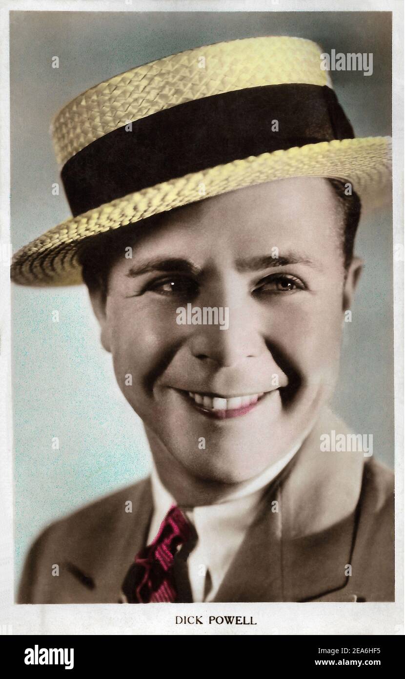 Vintage portrait of Richard Powell on Player's cigarettes. 1930s ...