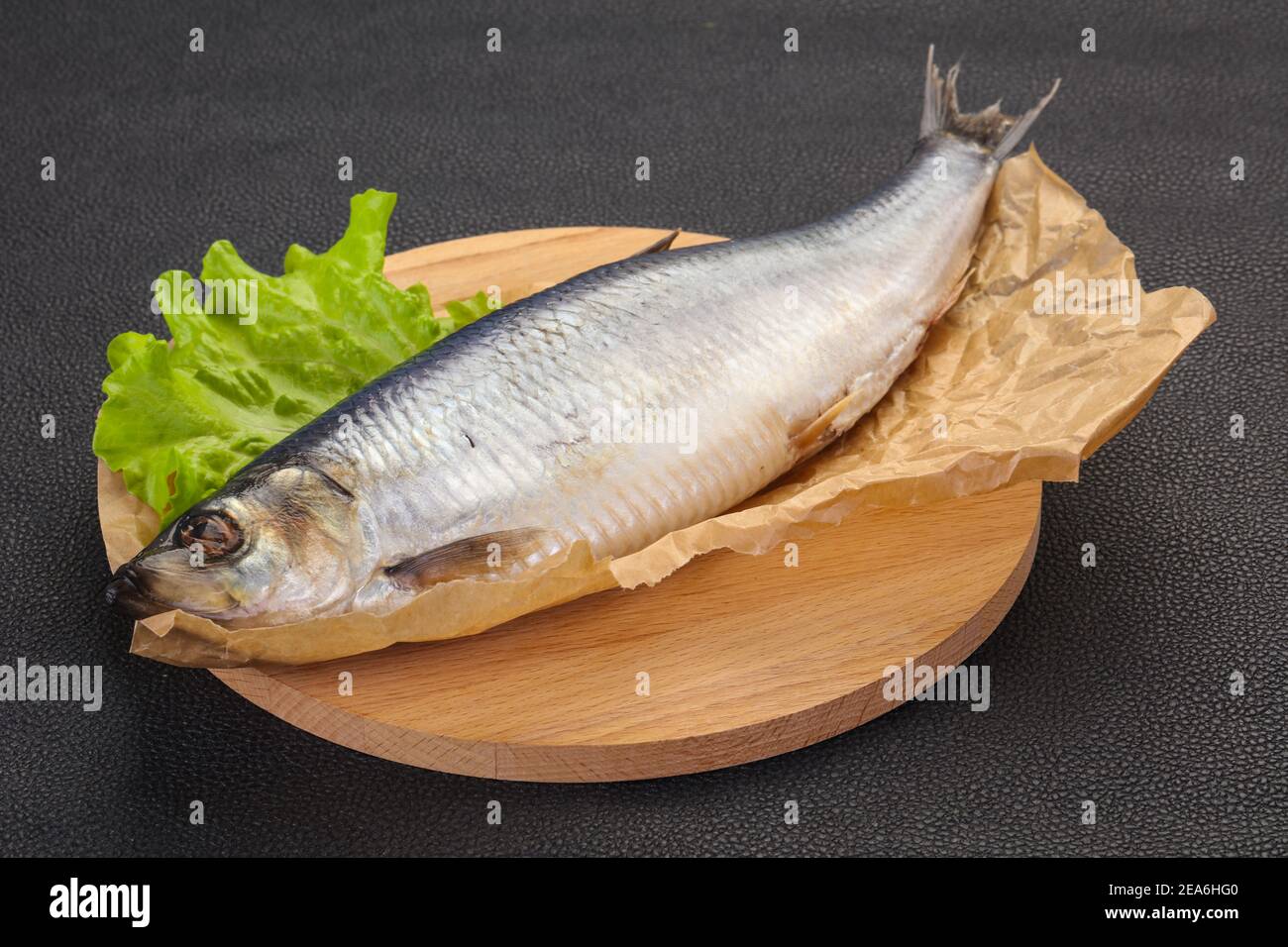 Salted herring fish ready for eat Stock Photo - Alamy