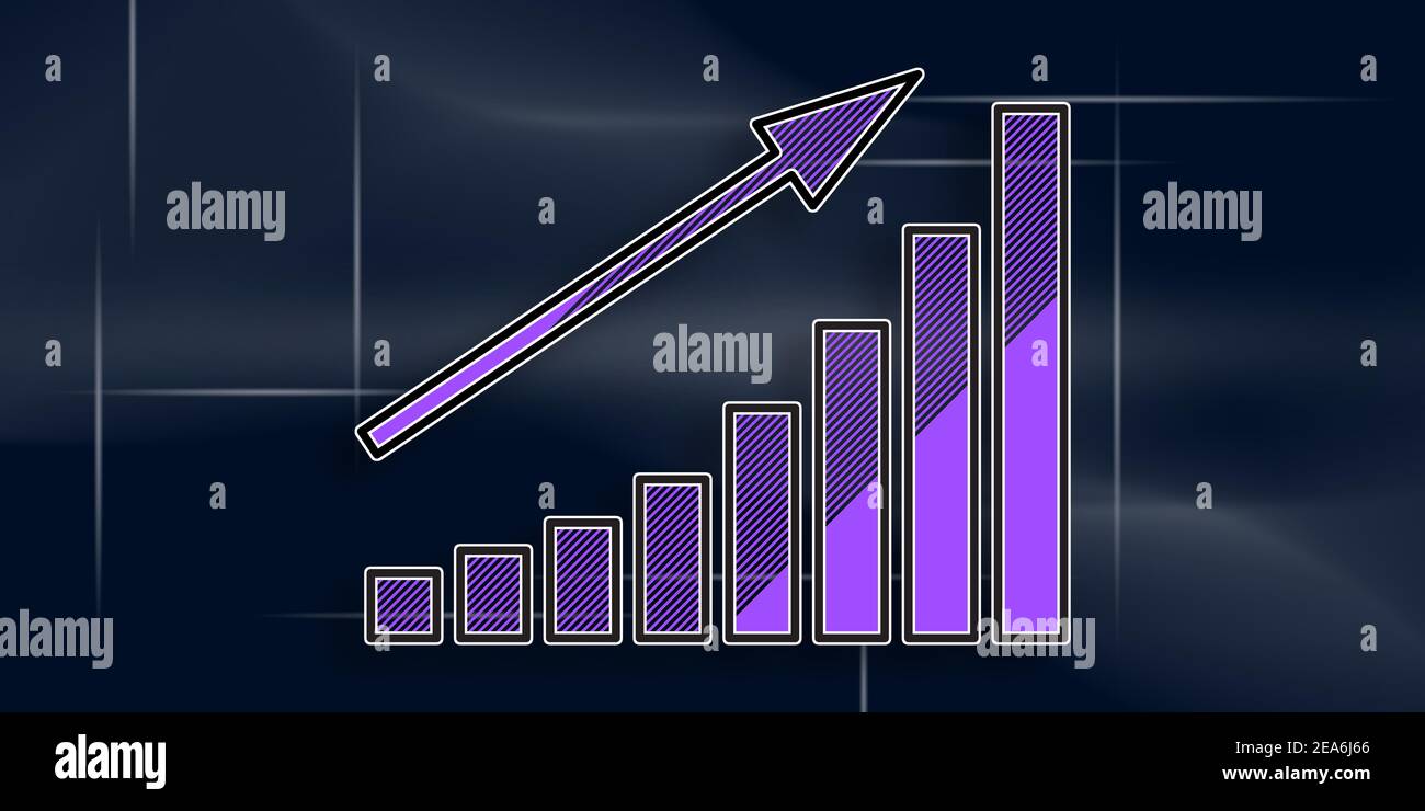 Illustration of a financial growth concept Stock Photo - Alamy