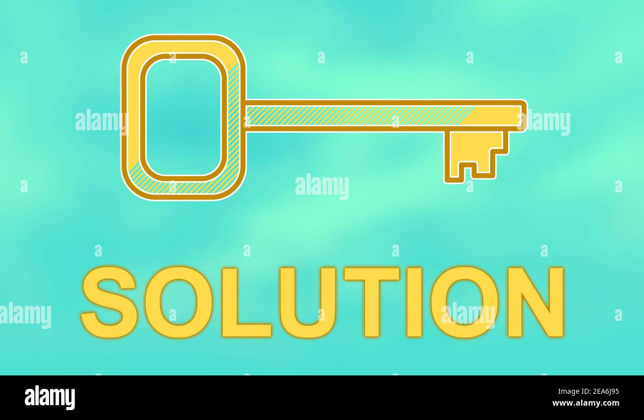 Illustration of a solution concept Stock Photo - Alamy