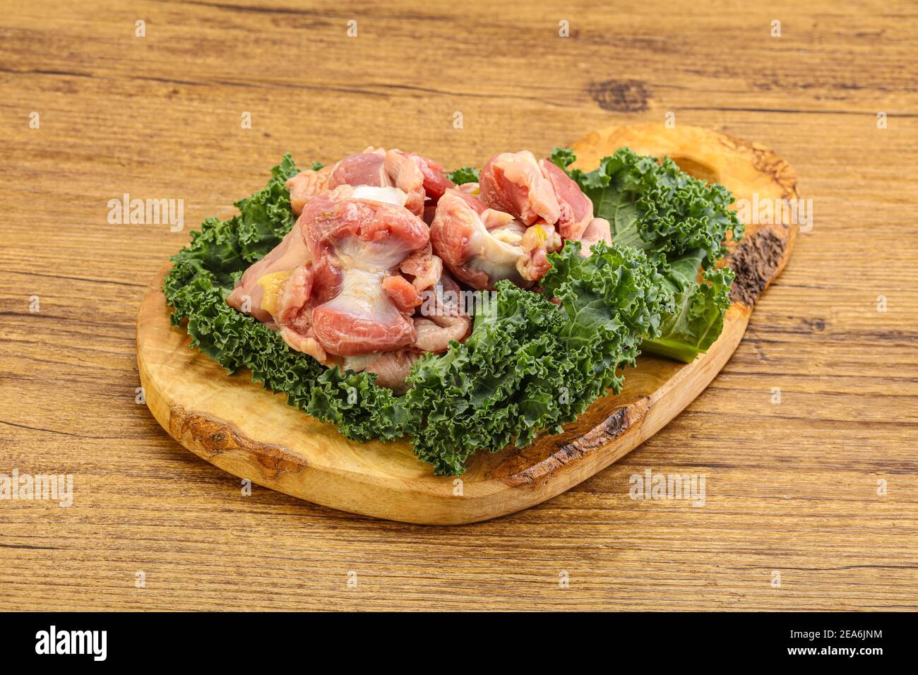 Raw tasty chicken stomach for cooking Stock Photo - Alamy