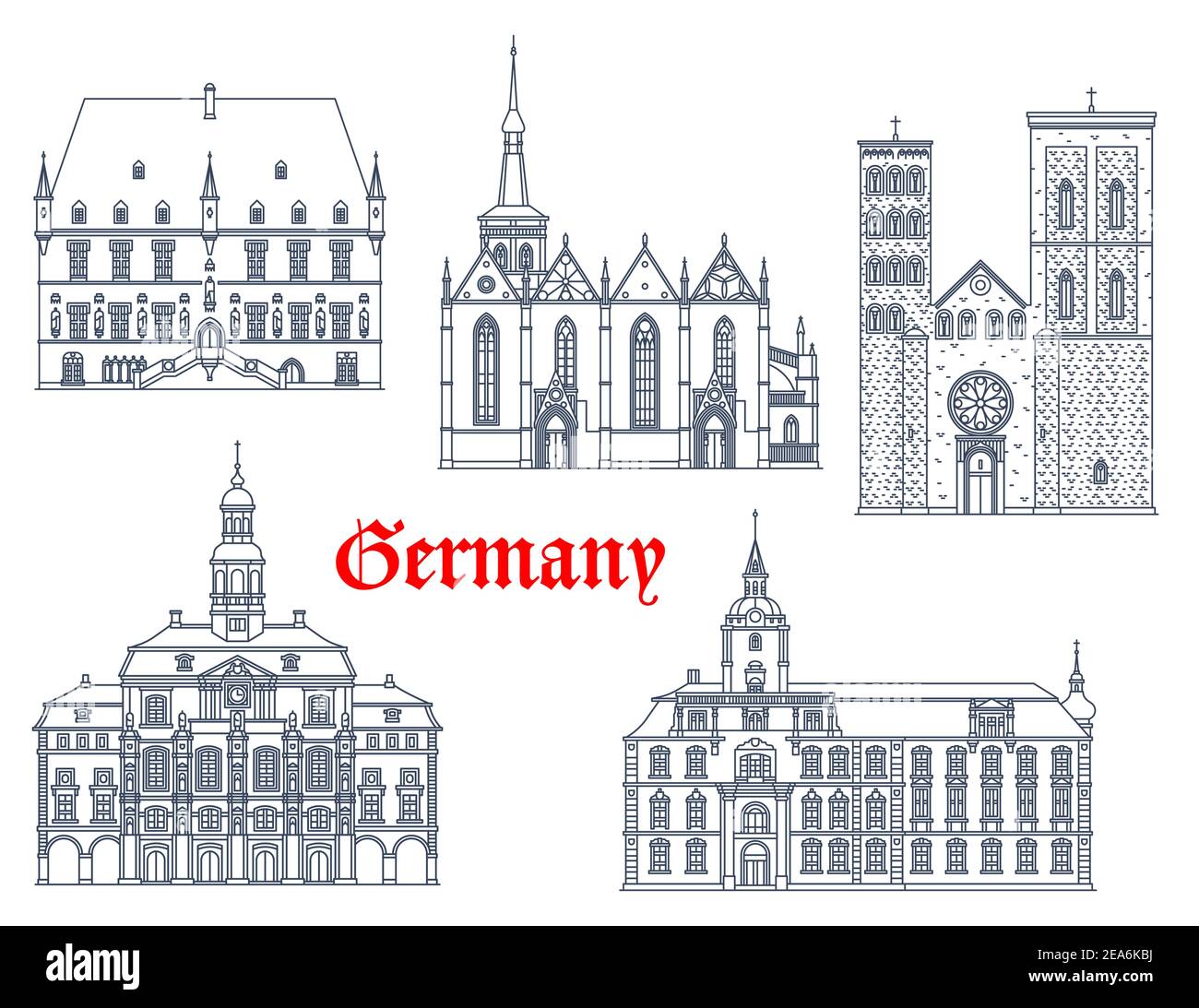 Saint marien kirche Stock Vector Images - Alamy