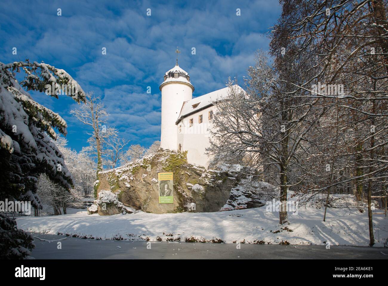 Rabenstein Castle in the snow Stock Photo - Alamy