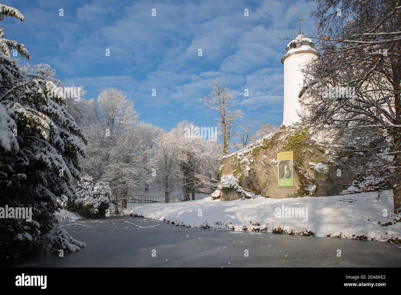 Rabenstein Castle in the snow Stock Photo - Alamy