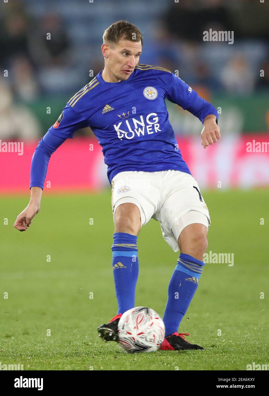 File photo dated 04-03-2020 of Leicester City's Marc Albrighton. Issue ...