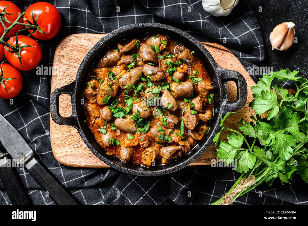 Top view chicken stew hi-res stock photography and images - Alamy