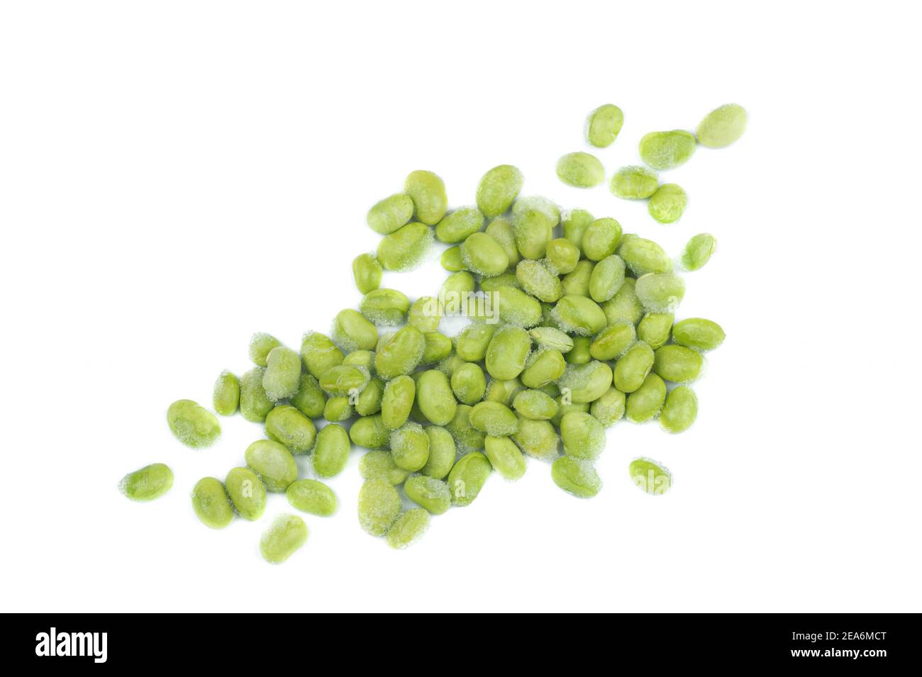 Frozen organic soy beans Stock Photo - Alamy