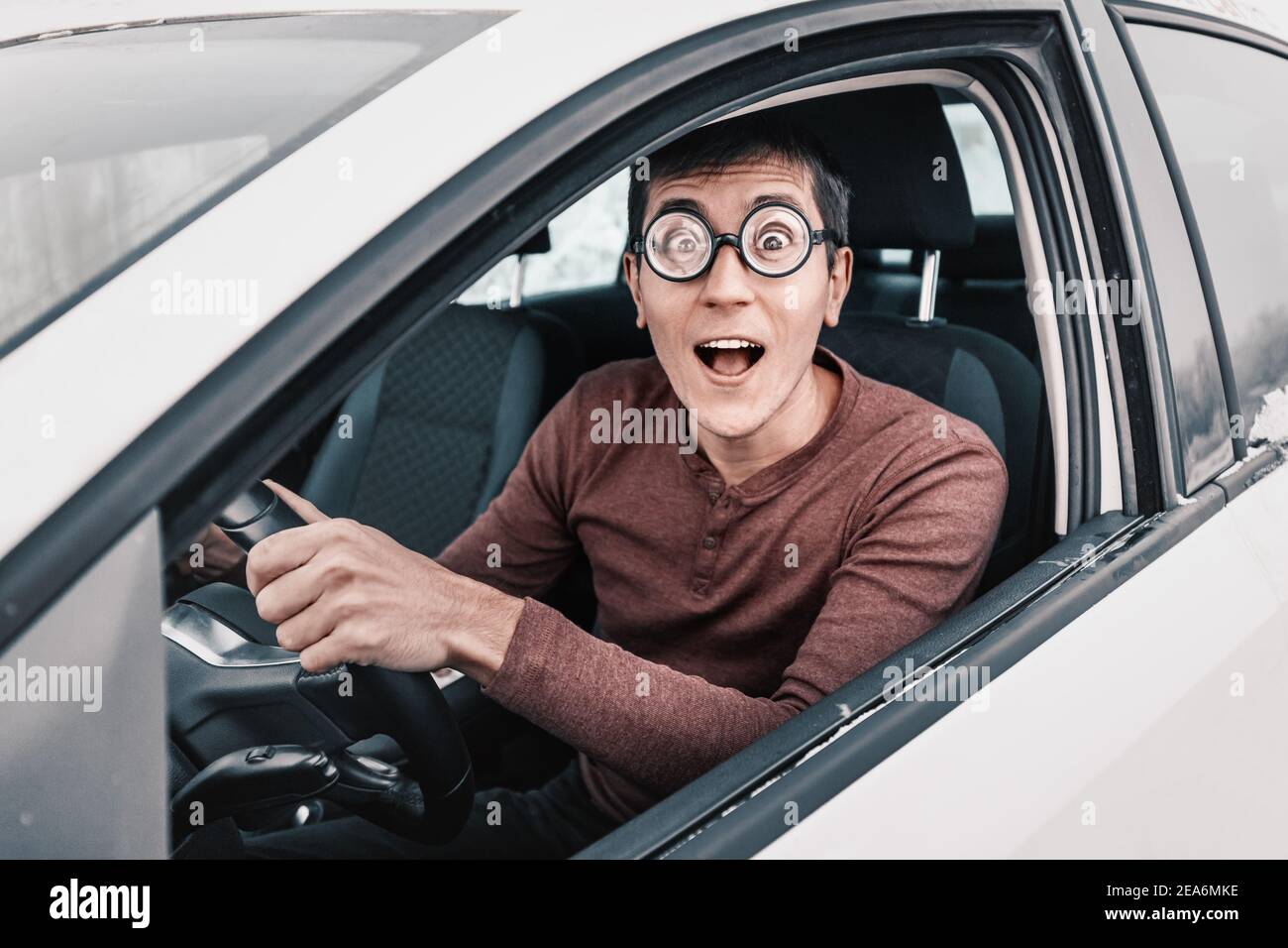 Novice driver hi-res stock photography and images - Alamy