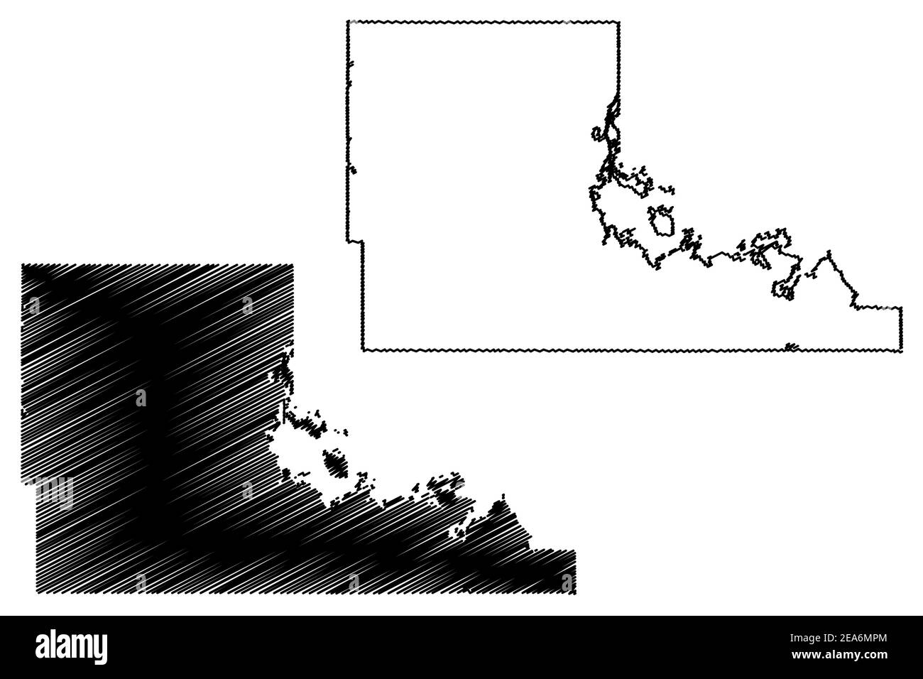 Vector map of benson hi-res stock photography and images - Alamy