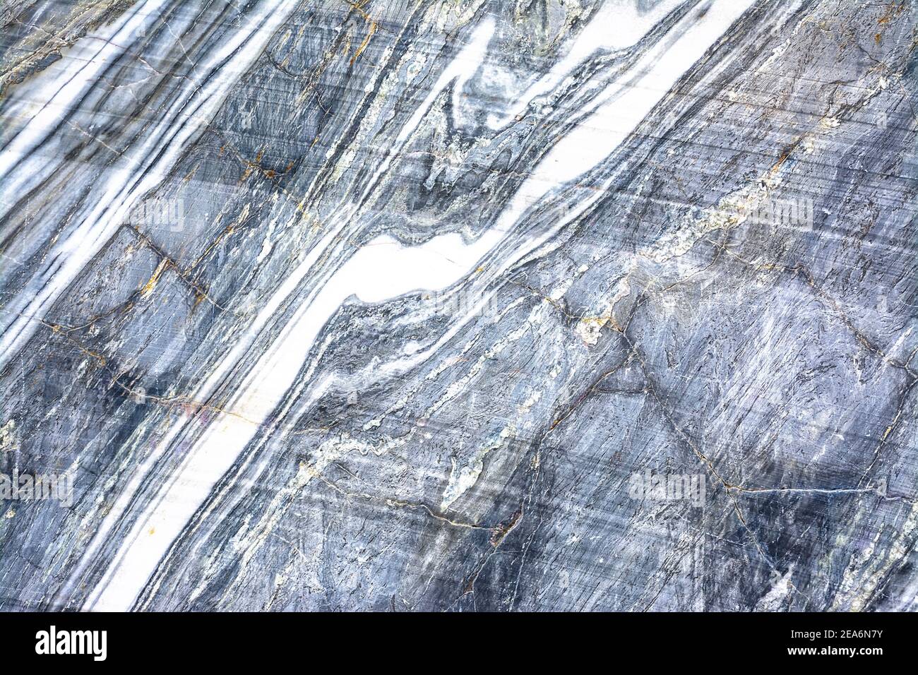 Various types of marble in an abandoned quarry in Ruskeala in the ...