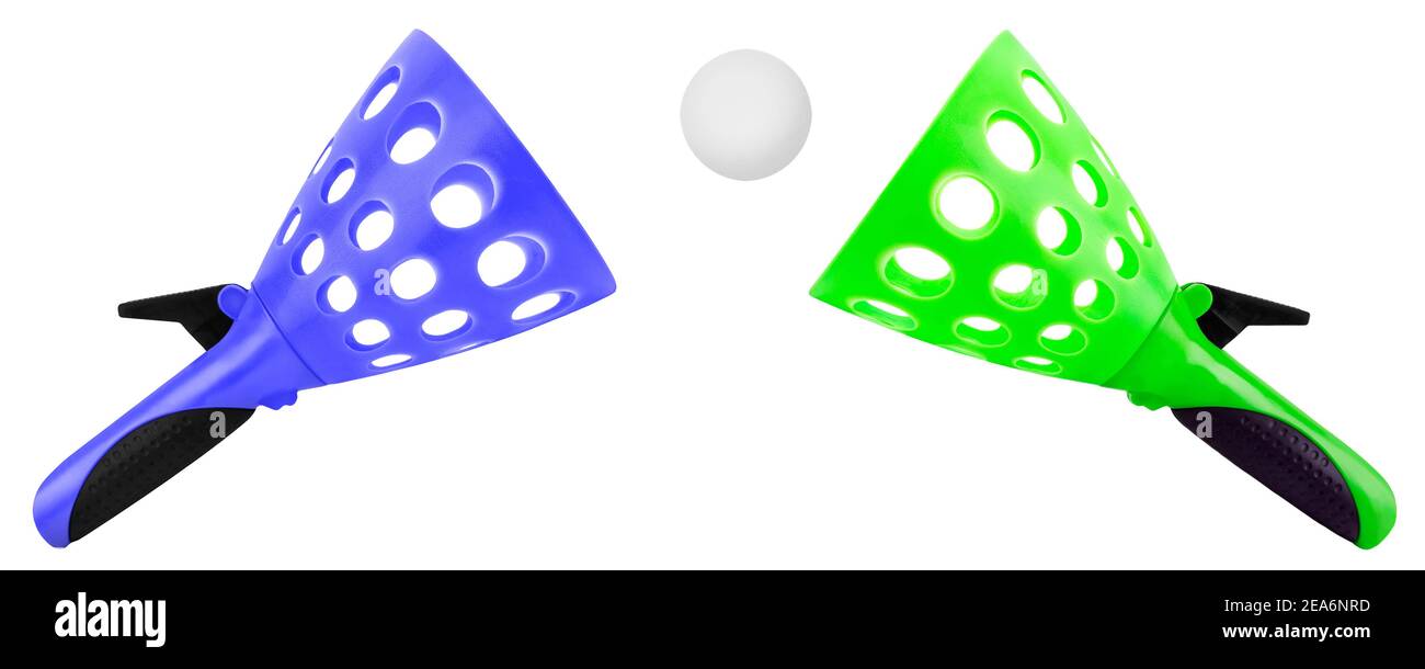 Colorful ball game isolated against white background Stock Photo - Alamy